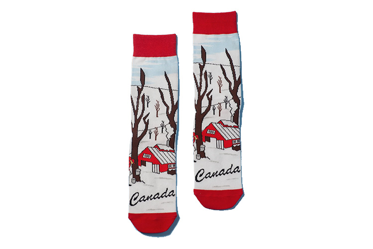 Men's CANADIAN MAPLE SYRUP CAN SOCKS from Main and Local - sockbox.ca