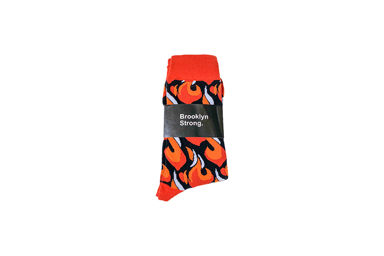 Men's Fire sock by Brooklyn Strong - sockbox.ca